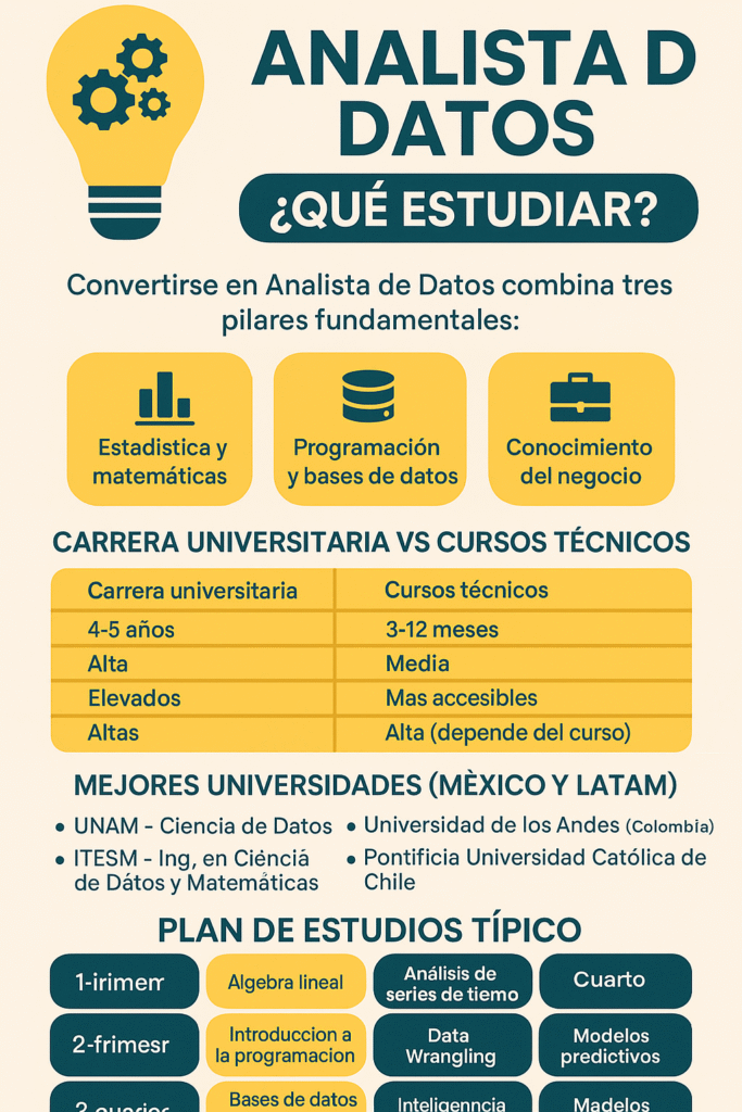 ¿Cómo convertirse en Analista de Datos? Estudios y certificaciones