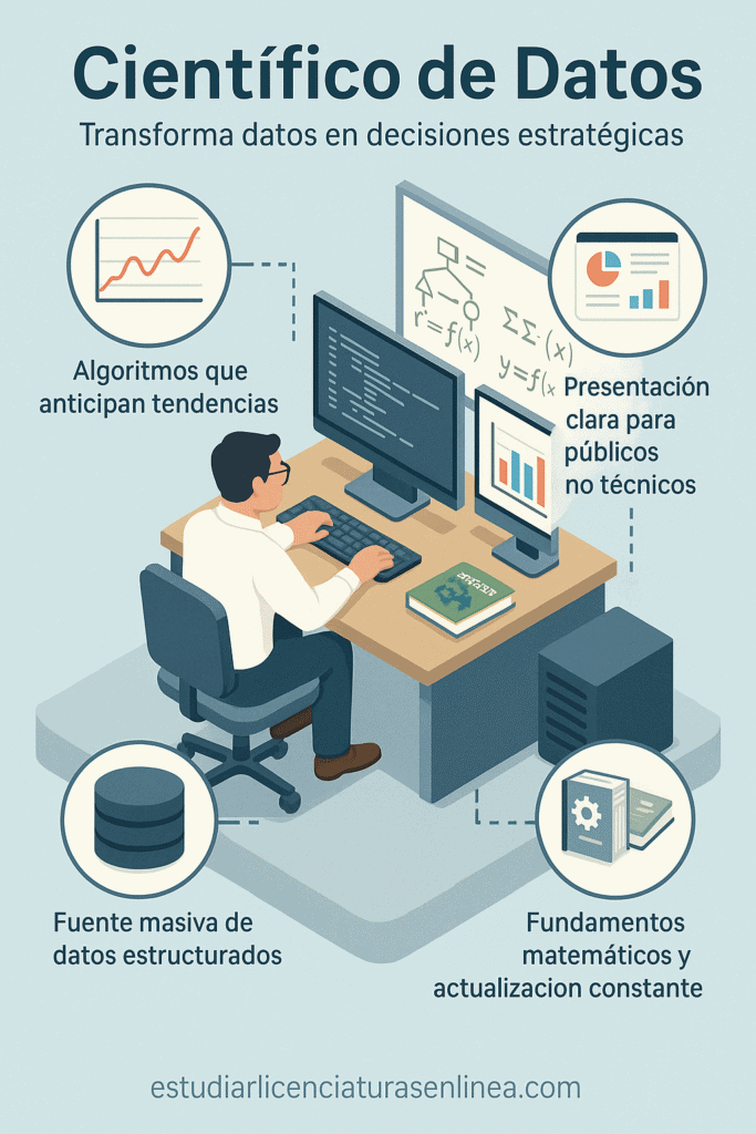 Perfil profesional del Científico de Datos: funciones, salario y futuro