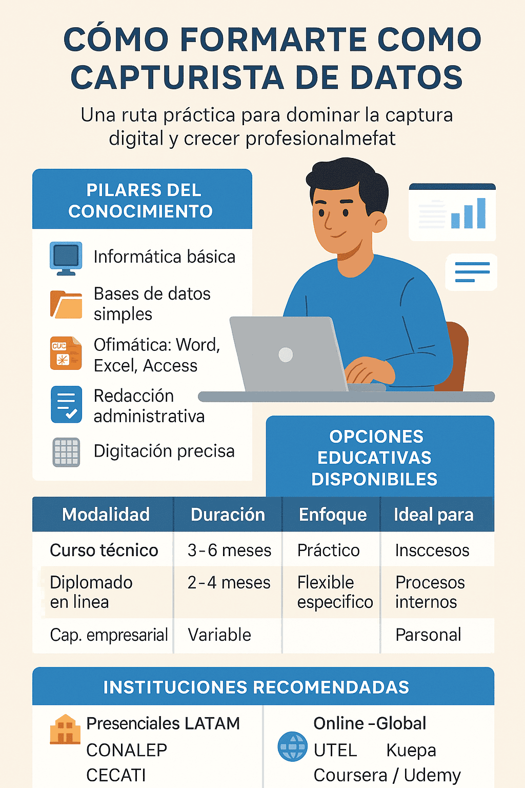 Cómo ser Capturista de Datos: Cursos, Habilidades y Certificaciones