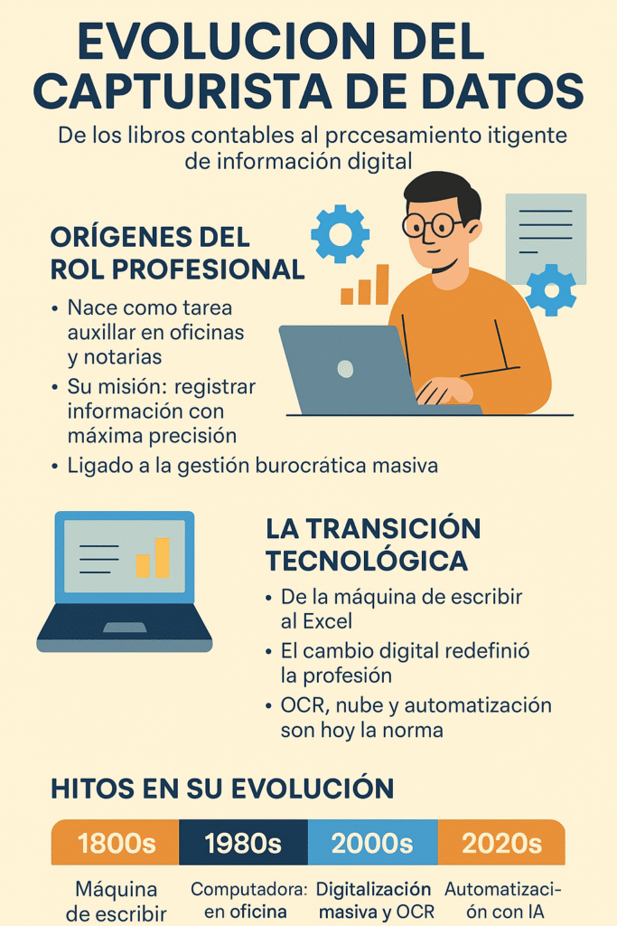 Historia y Evolución Profesional del Capturista de Datos