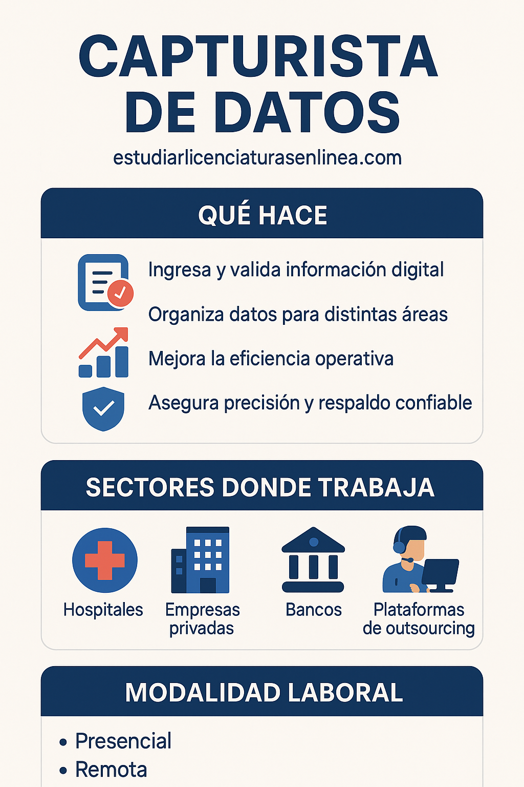 Capturista de Datos: Perfil profesional, funciones y expectativas