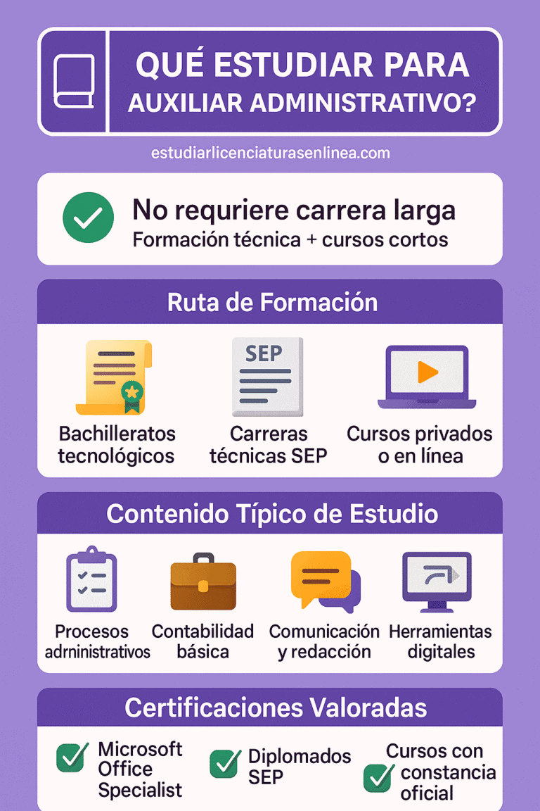 Formación para Auxiliar Administrativo | Carreras y cursos clave