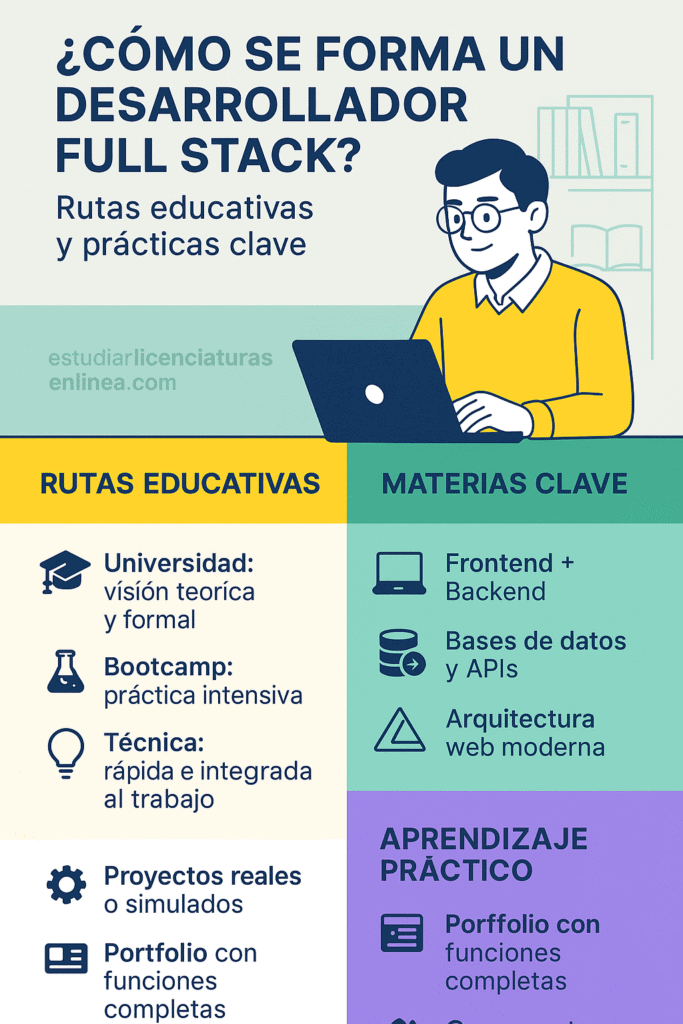 Guía para ser Desarrollador Full Stack: carreras y cursos