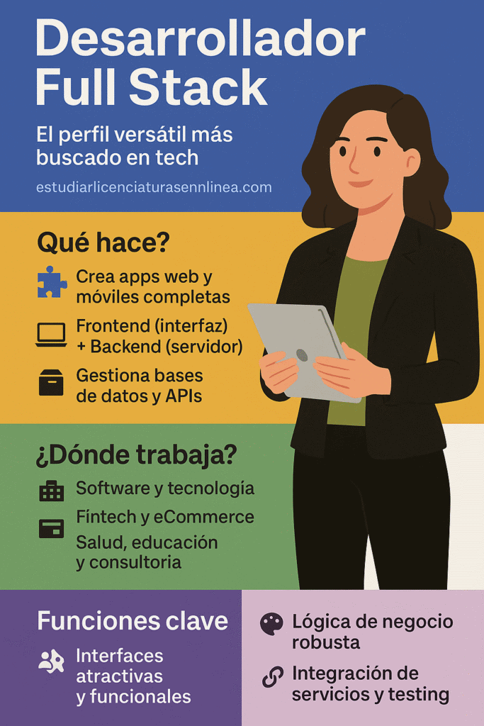 Perfil de Desarrollador Full Stack: Qué hace y cómo iniciar
