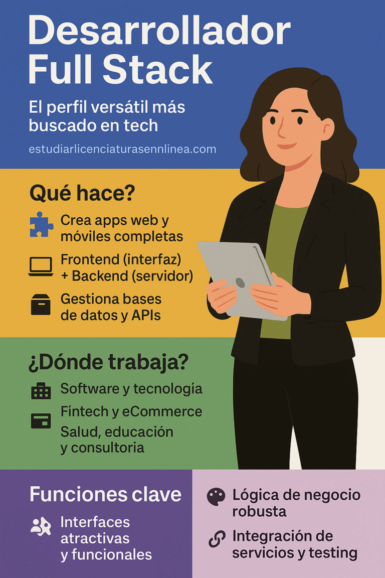 Perfil de Desarrollador Full Stack: Qué hace y cómo iniciar