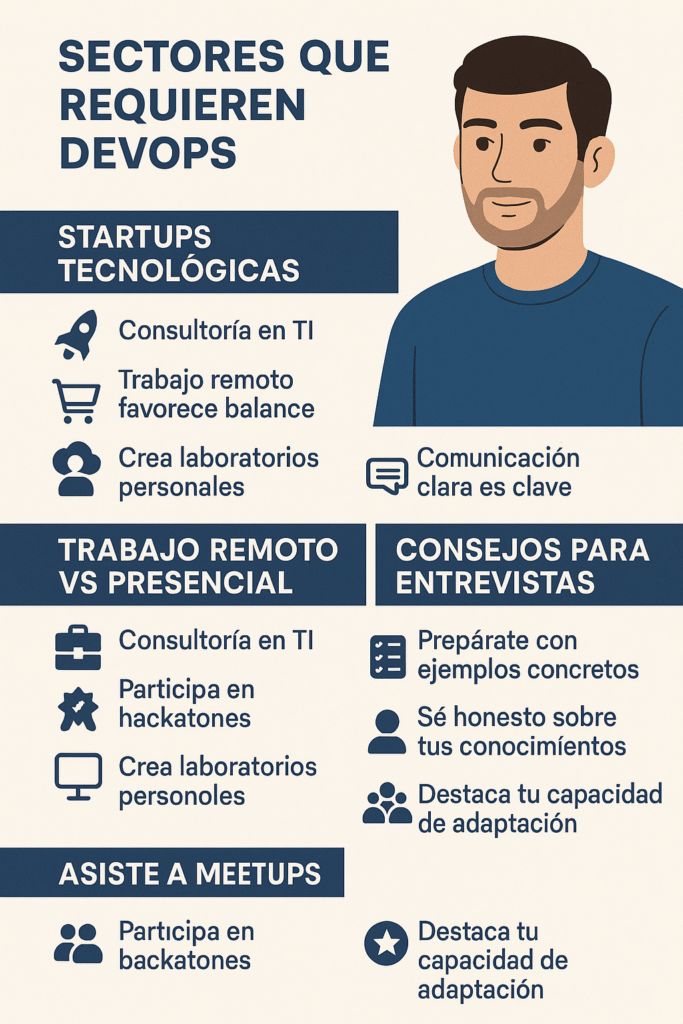 Infografía sobre DevOps en Sectores | Licenciaturas en línea