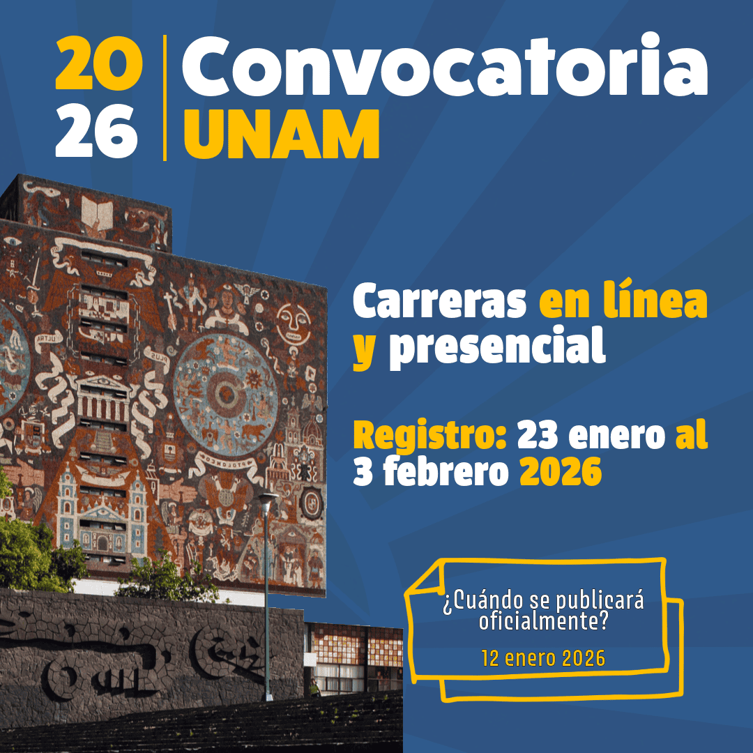 Convocatoria UNAM 2026 | Licenciaturas en línea